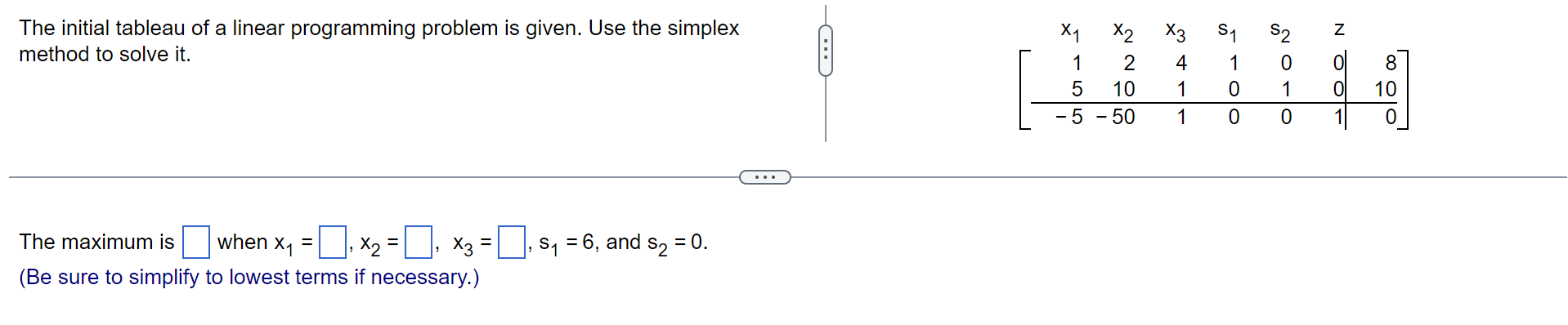 Solved Set up the initial simplex tableau that could be used | Chegg.com