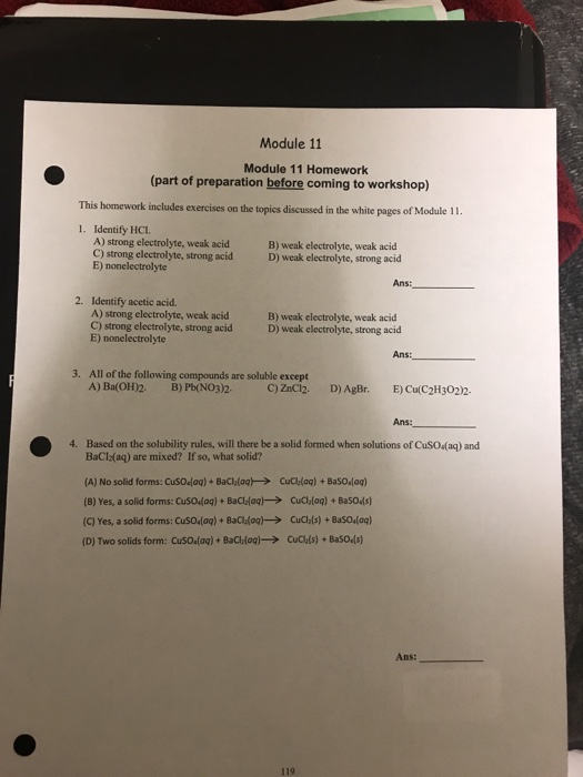 Solved Module 11 Module 11 Homework (part of preparation | Chegg.com