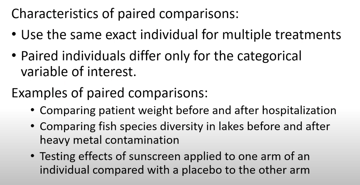 Solved Characteristics of paired comparisons: - Use the same | Chegg.com