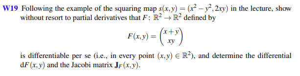 19 Following the example of the squaring map | Chegg.com
