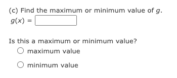 Solved A quadratic function g is given. g(x) = 2x2 + 8x + 13 | Chegg.com