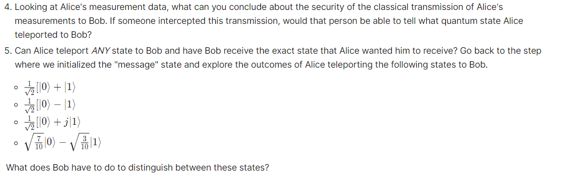 Quantum Teleportation, Alice sending to Bob (PLEASE | Chegg.com Quantum Teleportation, Alice sending to Bob (PLEASE | Chegg.com