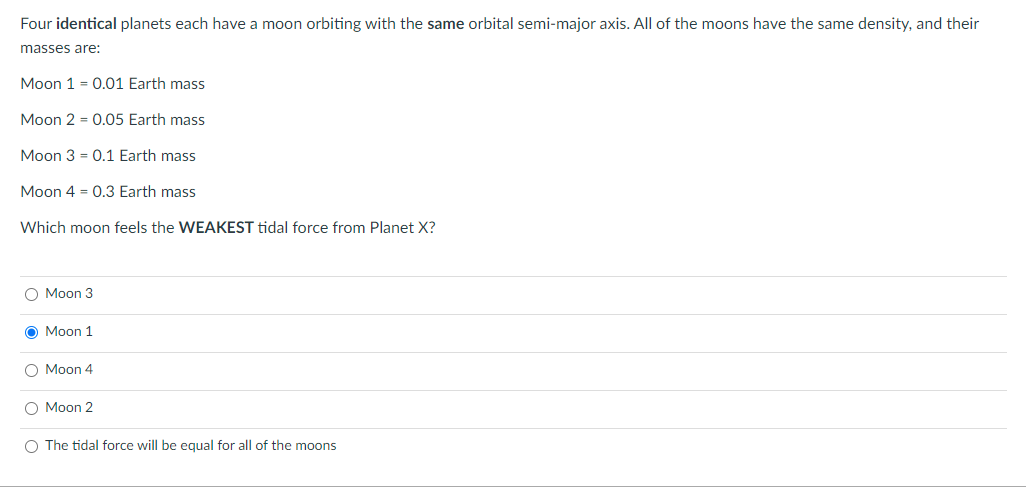 Solved Consider a moon in synchronous rotation around giant | Chegg.com