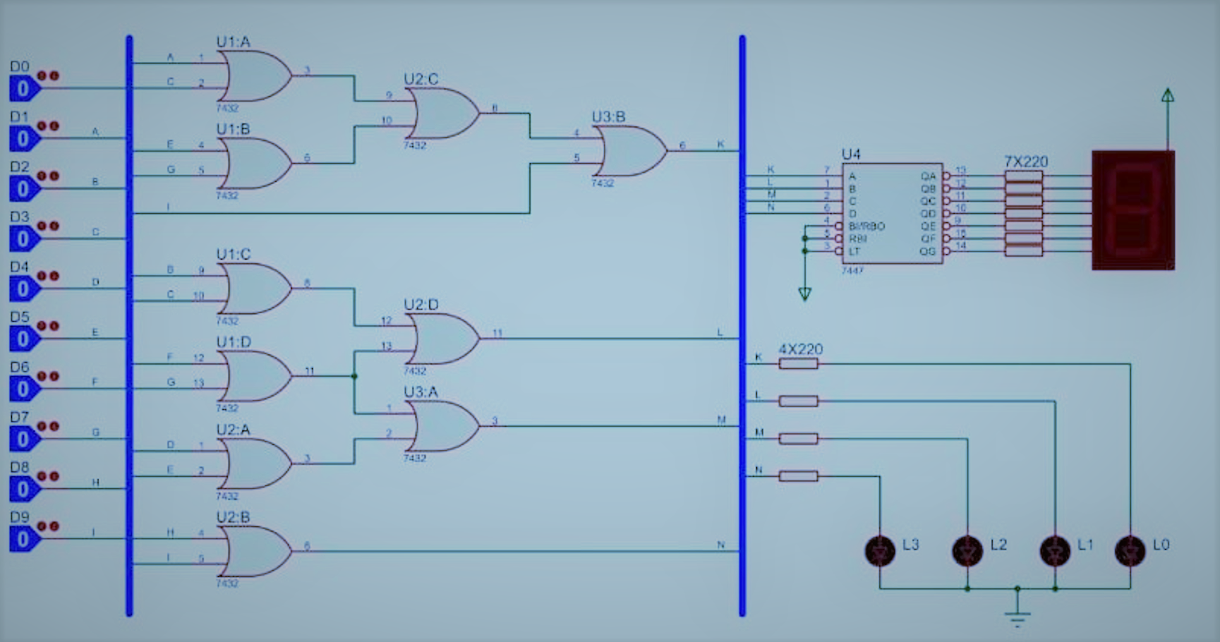 Solved 01:A U1:8 UI:D U2:A D 20 U2B Create the circuit | Chegg.com