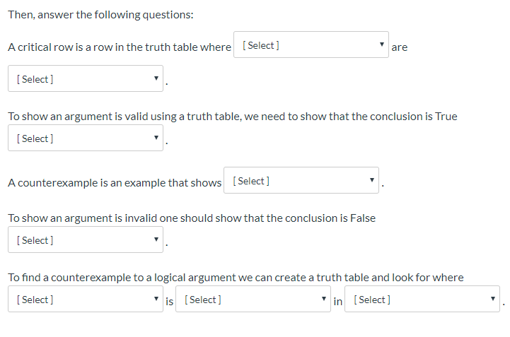 Then, answer the following questions: A critical row | Chegg.com