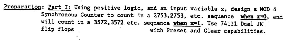 Solved Preparation: Part I: Using positive logic, and an | Chegg.com