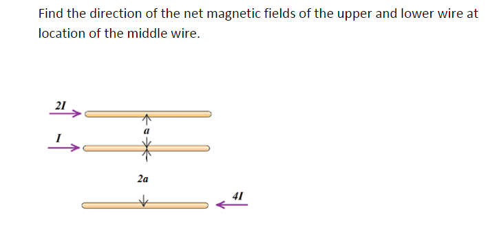 Solved Find the direction of the net magnetic fields of the | Chegg.com