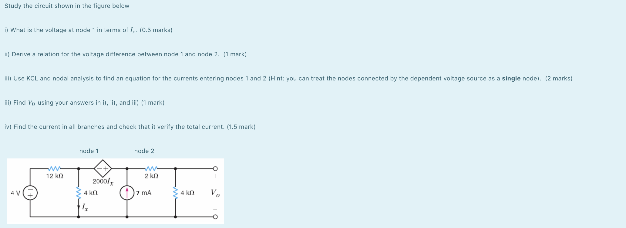 Solved Study the circuit shown in the figure below i) What | Chegg.com