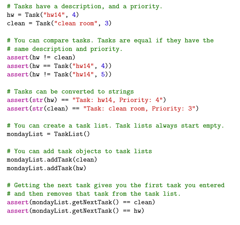 Solved Python3 : object-oriened design; specifc information | Chegg.com