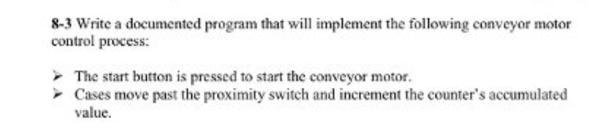 8-3 Write a documented program that will implement | Chegg.com