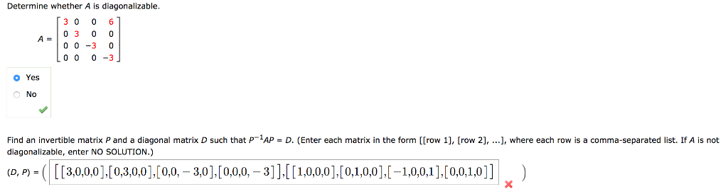 Solved Find an invertible matrix P and a diagonal matrix D | Chegg.com