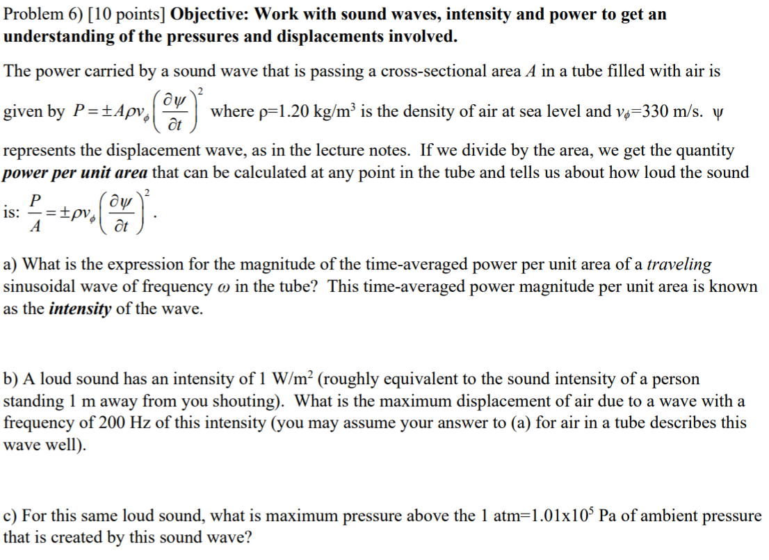 Solved Problem 6) [10 points] Objective: Work with sound | Chegg.com
