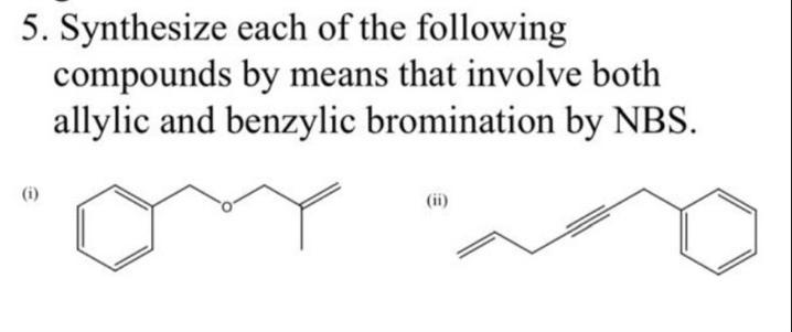 Solved Synthesize each of the following compounds by means | Chegg.com