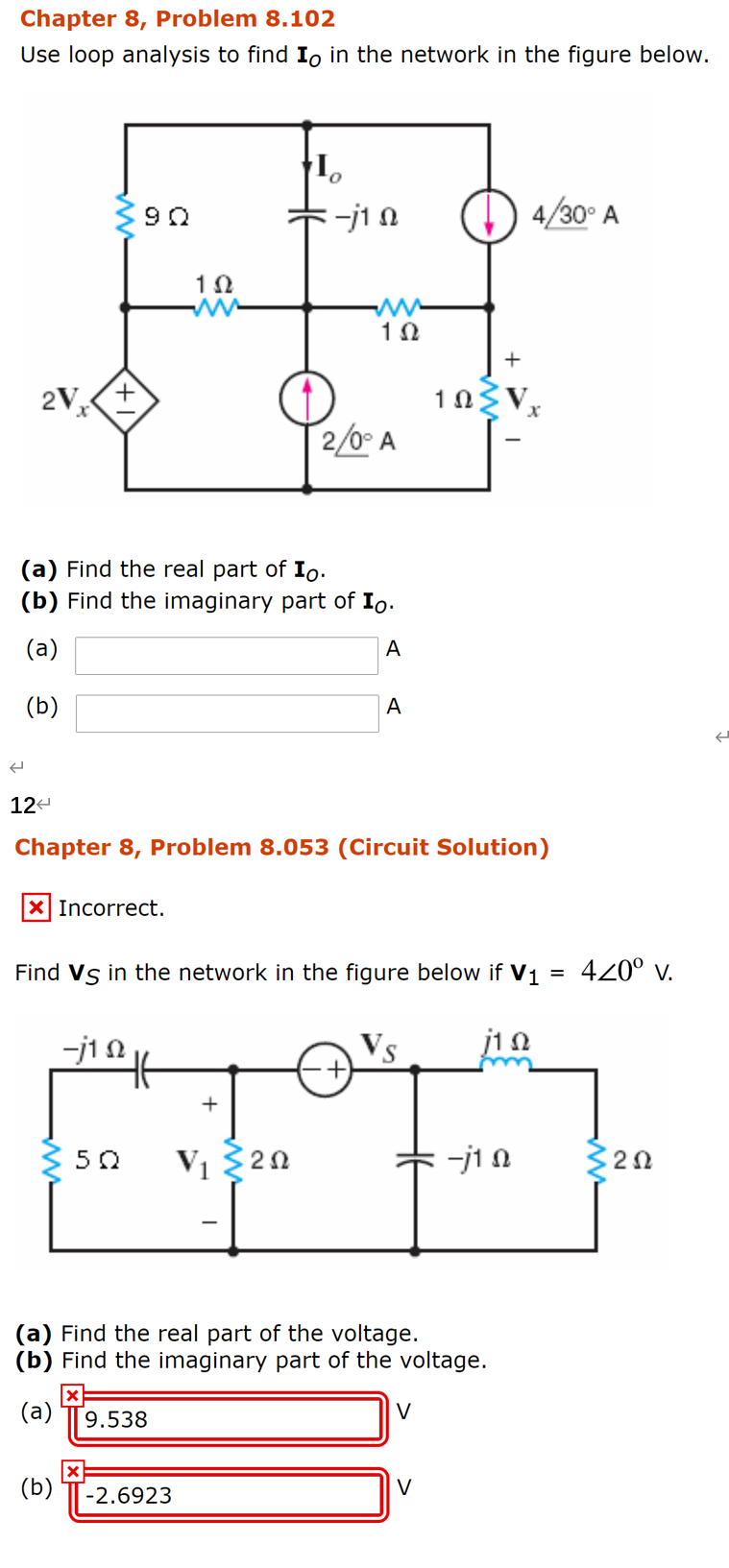 Solved Chapter 8, Problem 8.102 Use loop analysis to find Io | Chegg.com