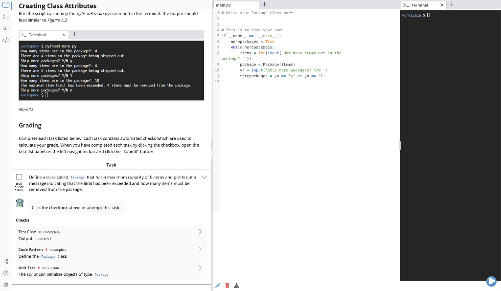 Solved Creating Class Attributes PYTHON PLEASE KEEP CODE AS | Chegg.com
