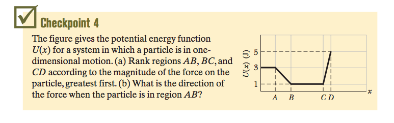 Solved The figure gives the potential energy function U(x) | Chegg.com