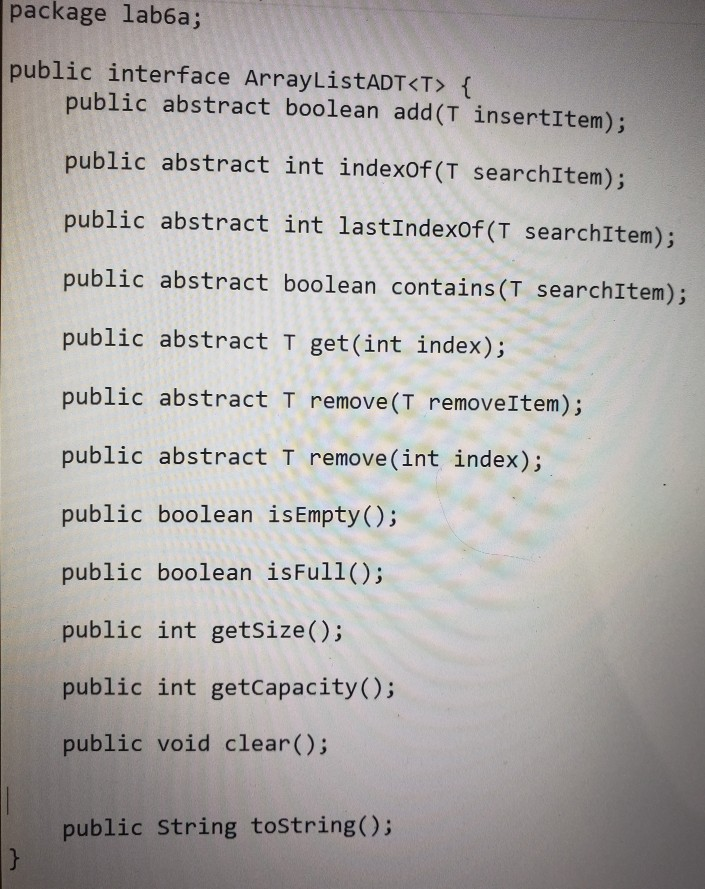 Solved Modify the UnorderedArraylist Class: 1. Define a | Chegg.com