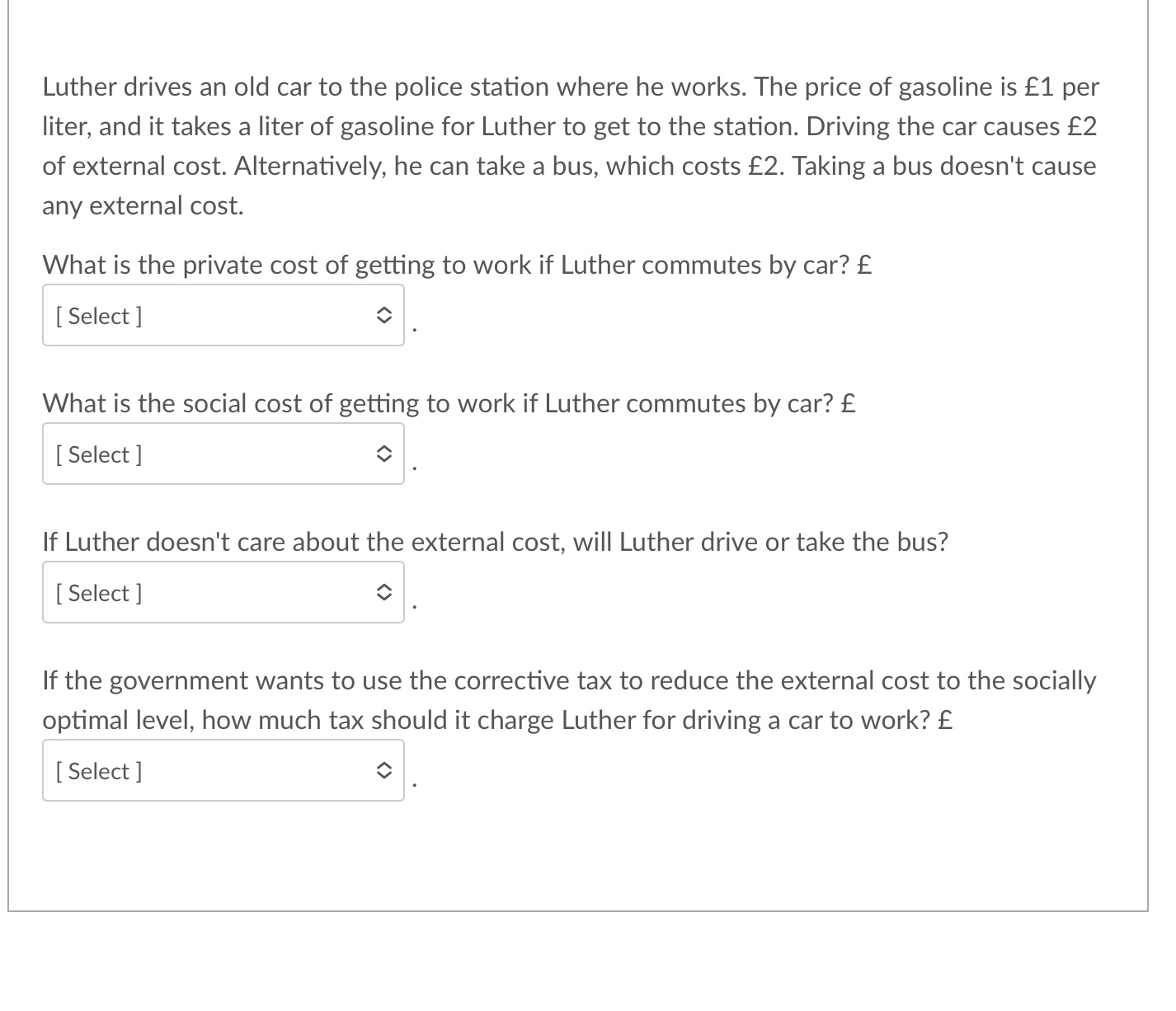Solved Luther drives an old car to the police station where | Chegg.com