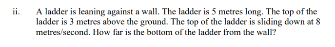 Solved 6. (6 marks) Solve the following related rates | Chegg.com