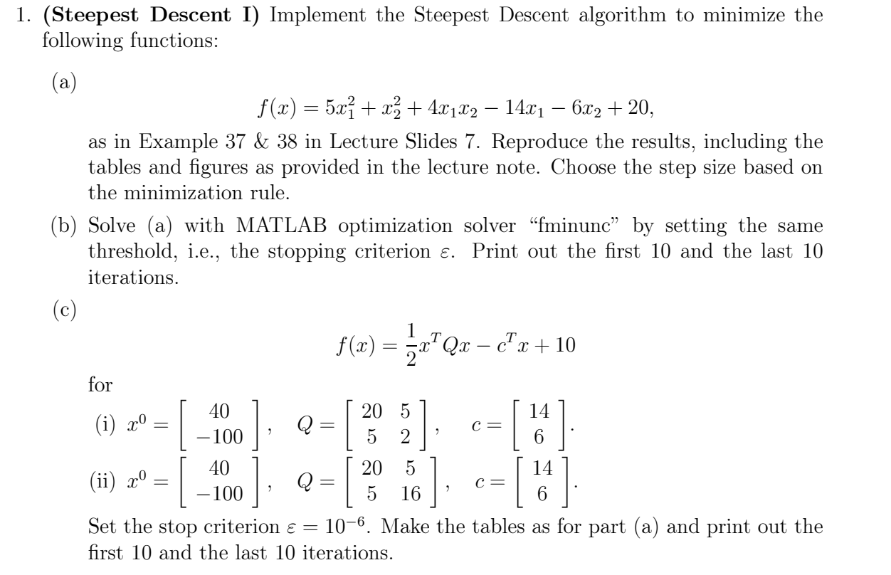 Could you please show me how to solve (b) in Matlab | Chegg.com