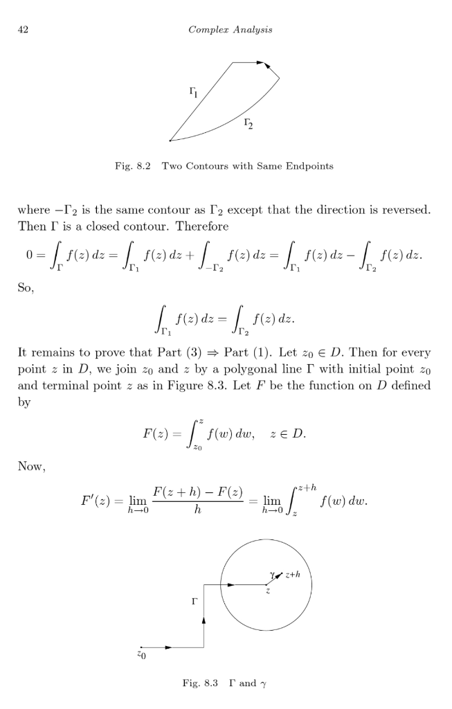 Solved Chapter 8 Contour Integrals and Path Independence Let | Chegg.com