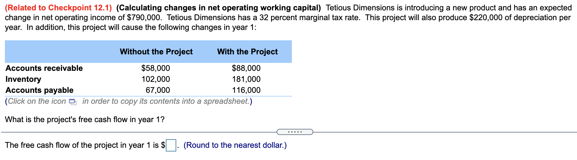 Solved (Related to Checkpoint 12.1) (Calculating changes in | Chegg.com