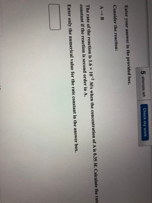 Solved Exercise Determine Rate Law from Initial Rate Data: 3 | Chegg.com