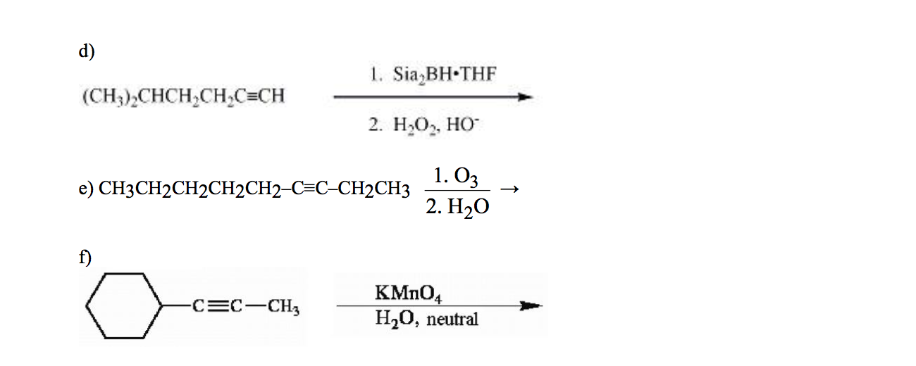 Solved 10) Provide the major organic product(s) of each | Chegg.com