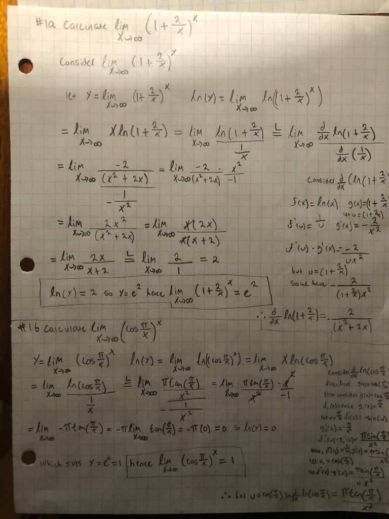 Solved #la calculate lim (1 + 2 / 2^ Consider lim (1 + 2 let | Chegg.com