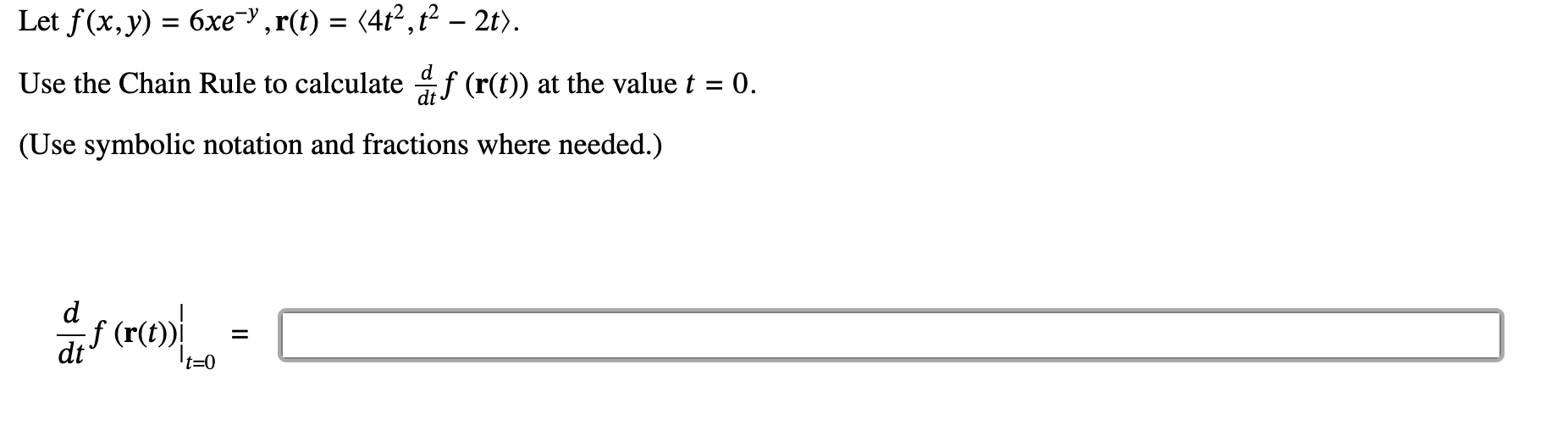 Solved Let f(x,y)=x2−5xy,r(t)= cos(t),sin(t) . Use the Chain | Chegg.com