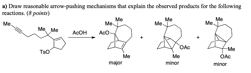 Solved Provide arrow pushing mechanism of the below | Chegg.com
