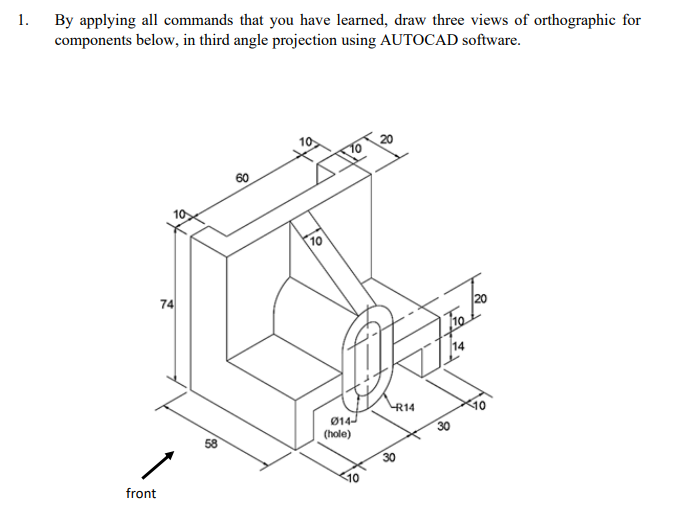 Solved 1. By applying all commands that you have learned, | Chegg.com