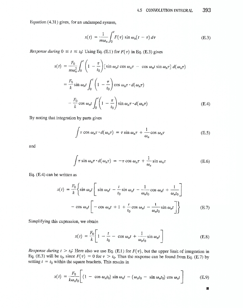 Solved FO) F 0 to Triangular pulse Find the undamped | Chegg.com