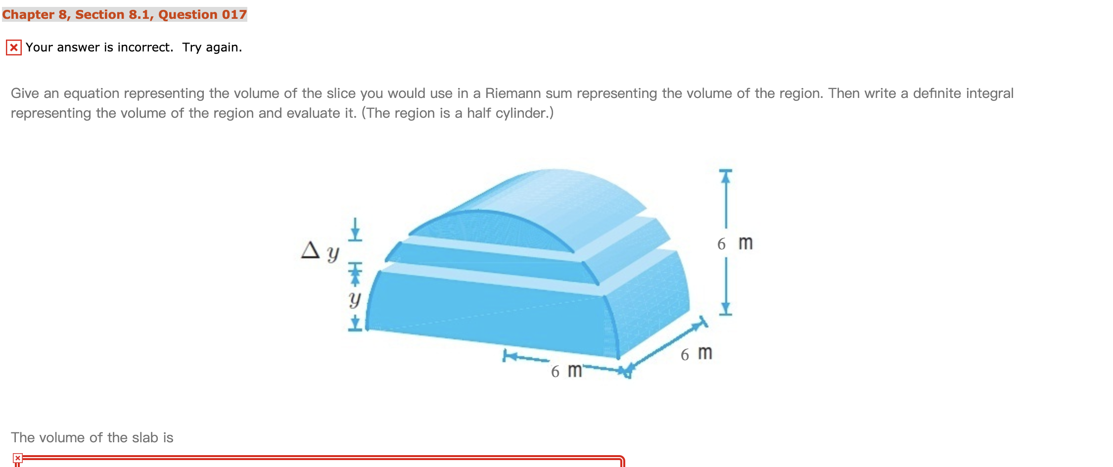 Solved Chapter 8, Section 8.1, Question 017 Your answer is | Chegg.com