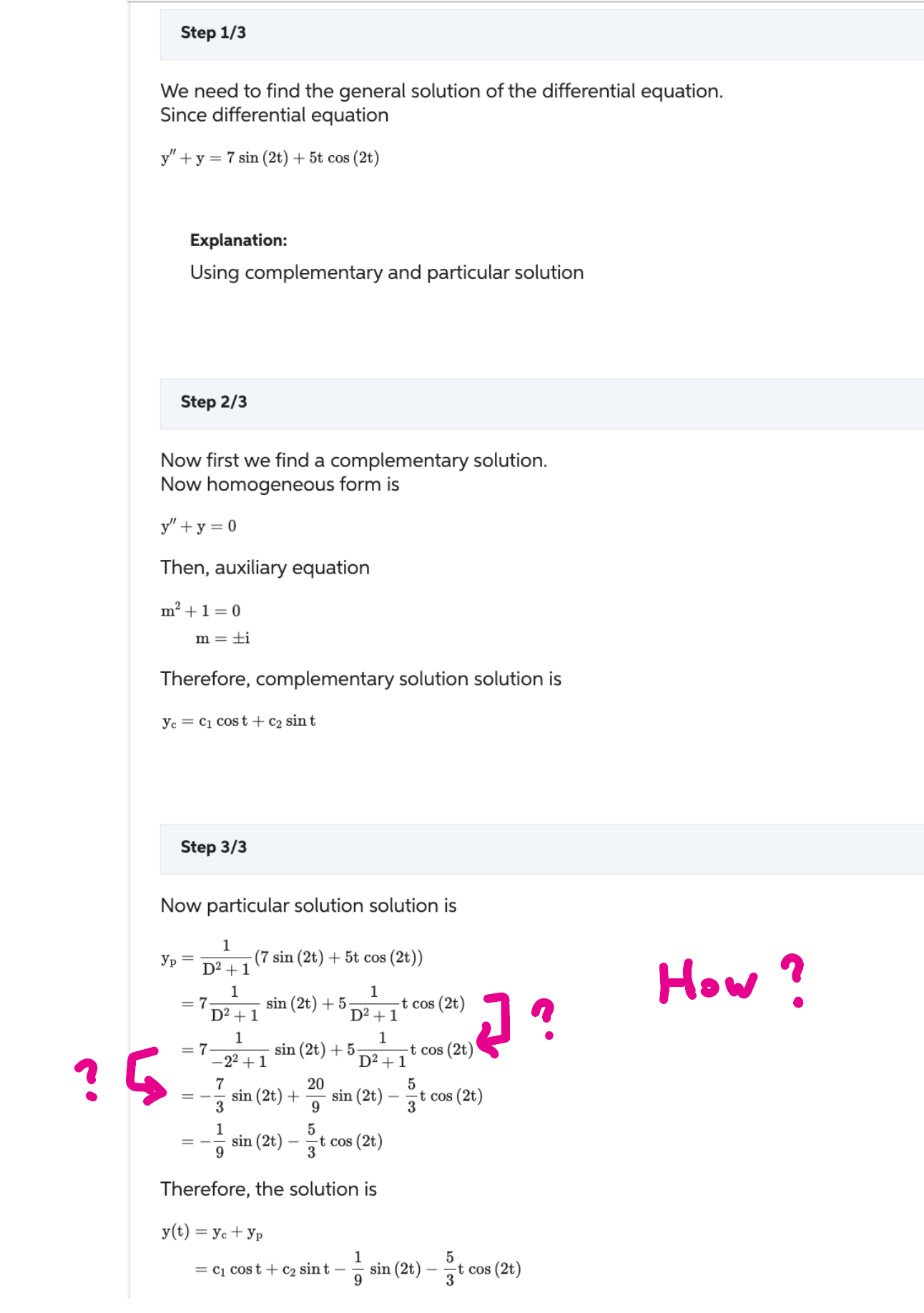 Solved We need to find the general solution of the | Chegg.com