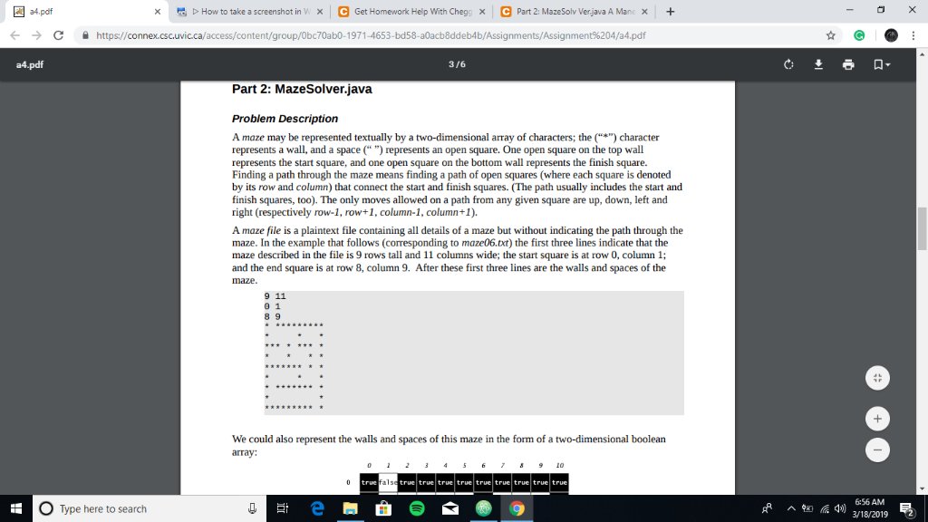 Solved mazesolver.java file /* * MazeSolver.java * * * | Chegg.com
