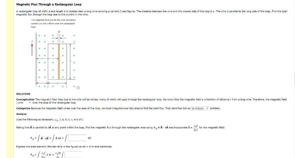 Solved Magnetic Flux Through a Rectangular Loop A | Chegg.com
