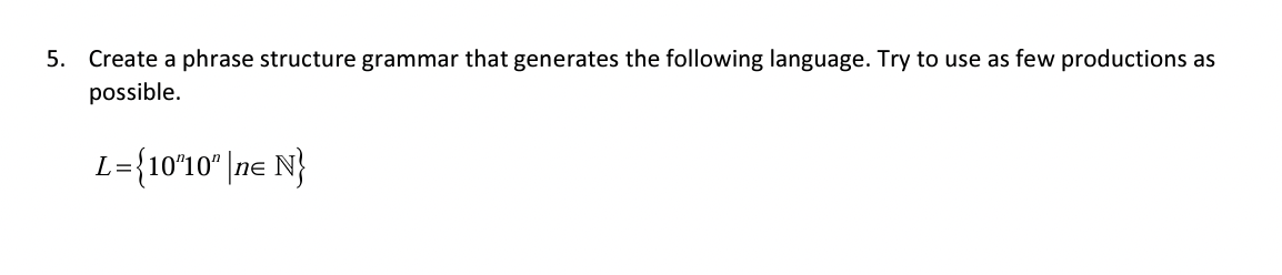 Solved 5. Create a phrase structure grammar that generates | Chegg.com
