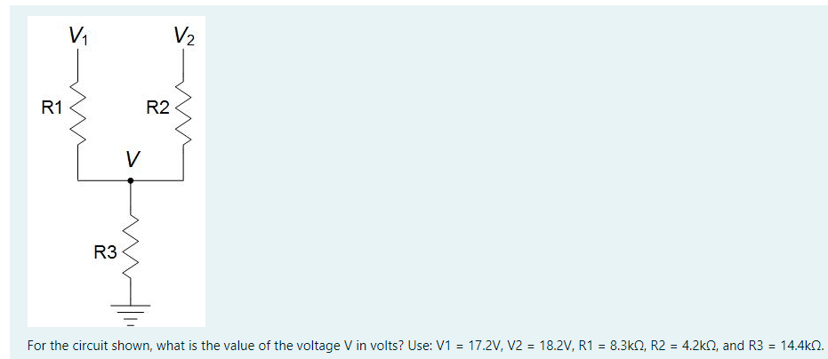 Solved VI V R1 R2 V R3 For the circuit shown, what is the | Chegg.com