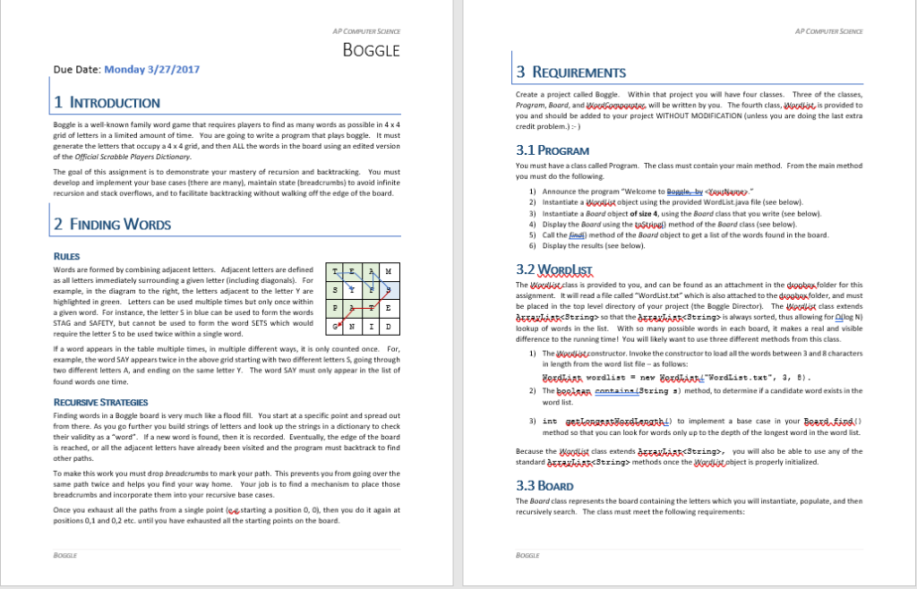 Solved BOggle ****I Cannot post "PASTABLE DATA" because your | Chegg.com