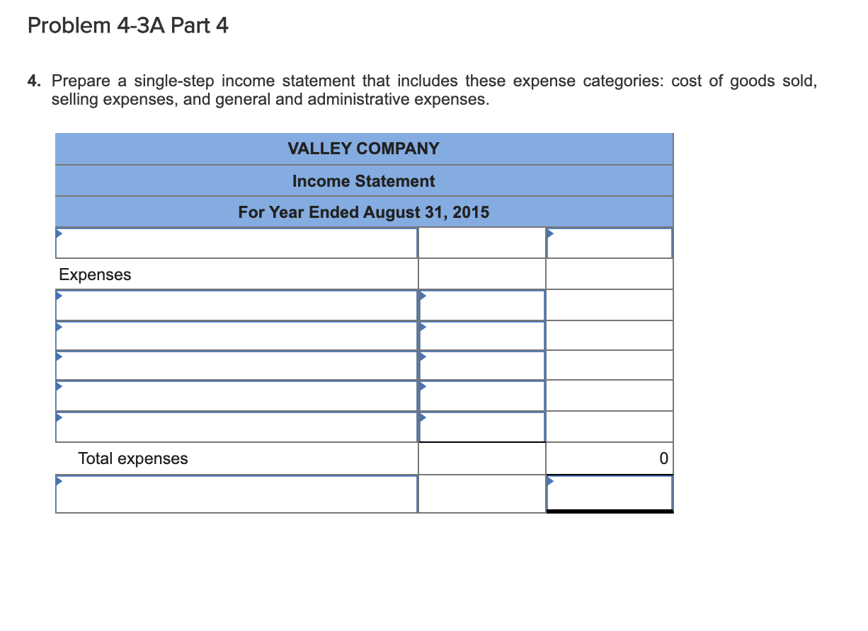 Solved Problem 4-3A Computing merchandising amounts and | Chegg.com