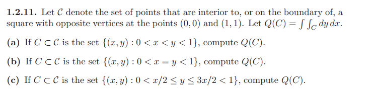 Solved 1.2.11. Let C denote the set of points that are | Chegg.com Solved 1.2.11. Let C denote the set of points that are | Chegg.com