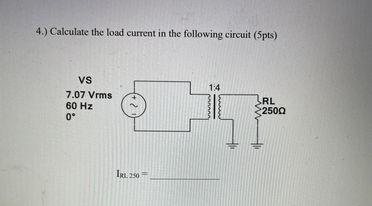 Solved 4.) Calculate the load current in the following | Chegg.com
