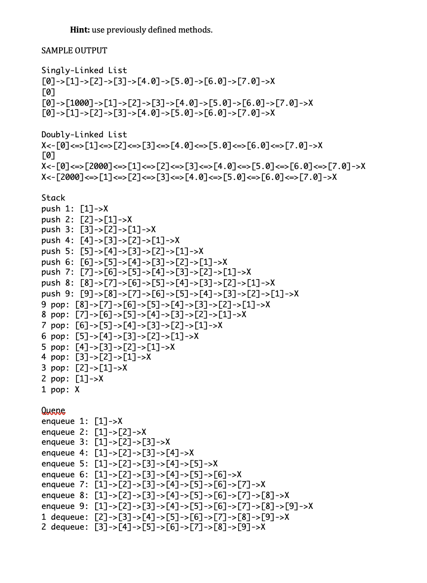 Solved SUBMISSION 1. CREATE a class that is your last name | Chegg.com