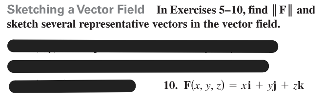 Solved Sketching a Vector Field In Exercises 5-10, find F | Chegg.com