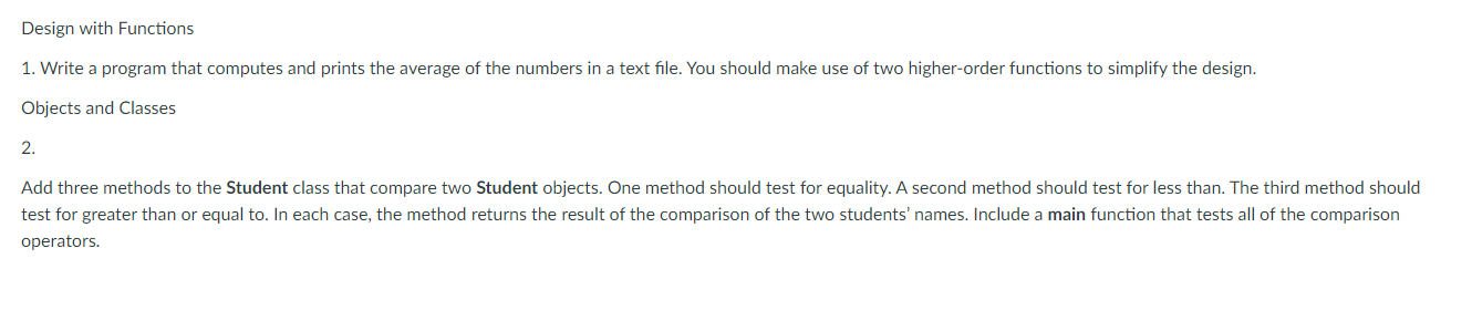 Solved can anyone write these 2 programs? i have no idea how | Chegg.com