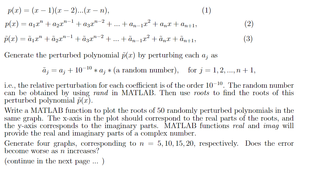 Solved p(x)=(x−1)(x−2)…(x−n), | Chegg.com