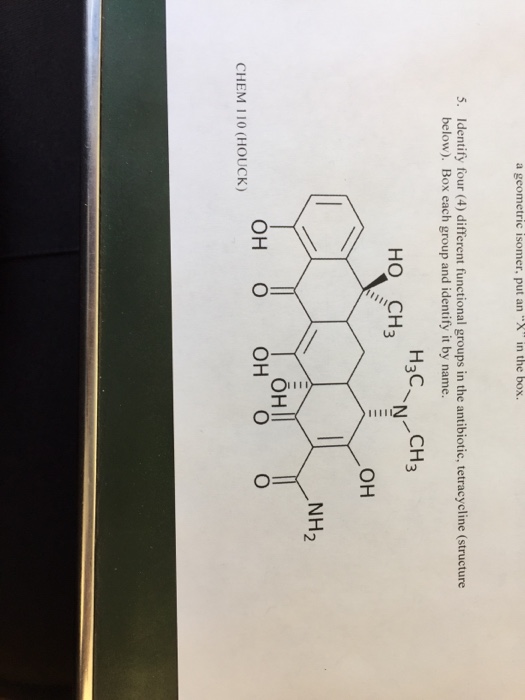 Solved Identify four (4) different functional groups in the | Chegg.com