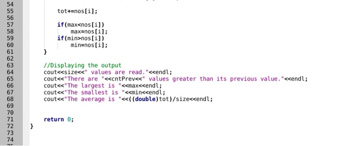 Solved average.cpp SciTE File Edit Search View Tools Options | Chegg.com