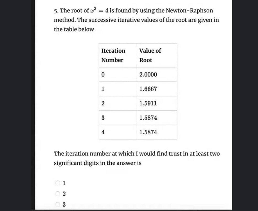 Solved 5. The root of 23 = 4 is found by using the | Chegg.com